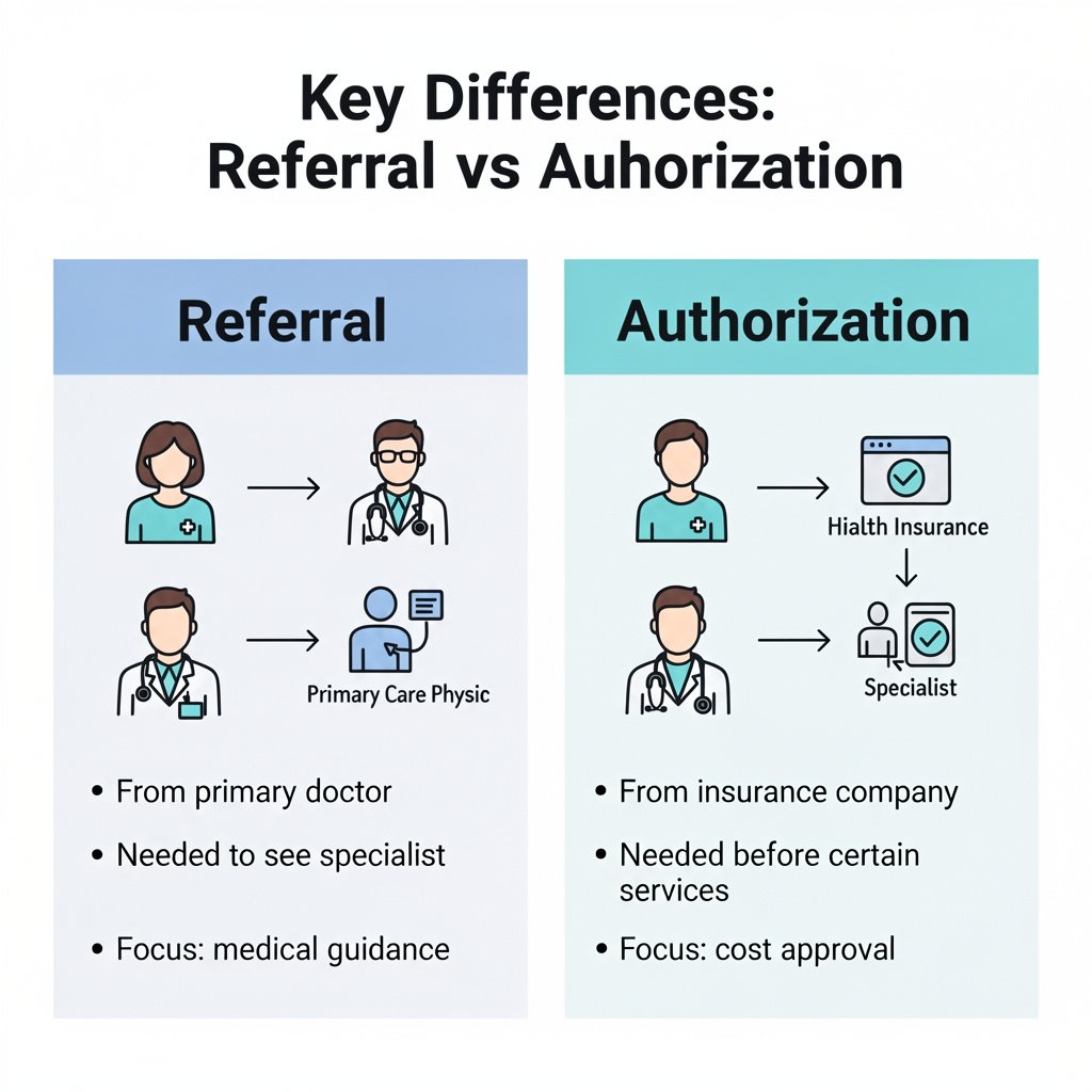 Difference Between Referral and Authorization in Medical Billing