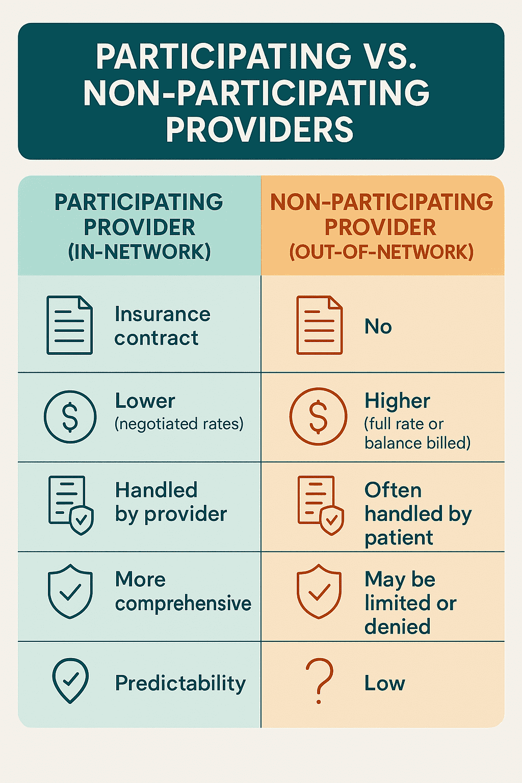 Par vs Non-Par Providers: Key Differences Explained