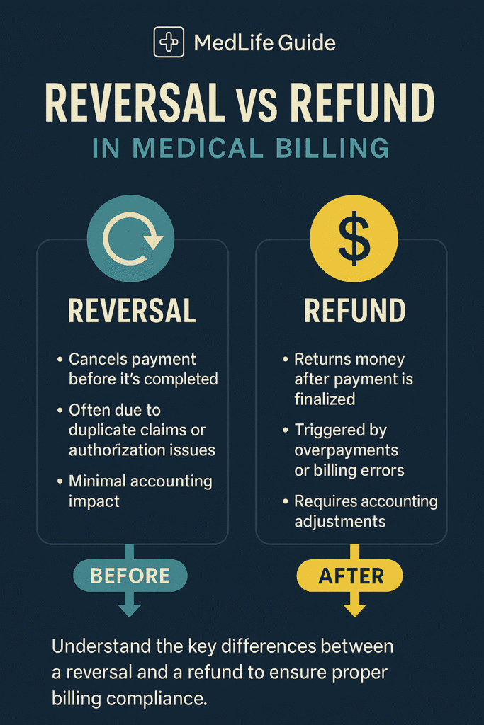 Refund vs. Reversal in Medical Billing Explained